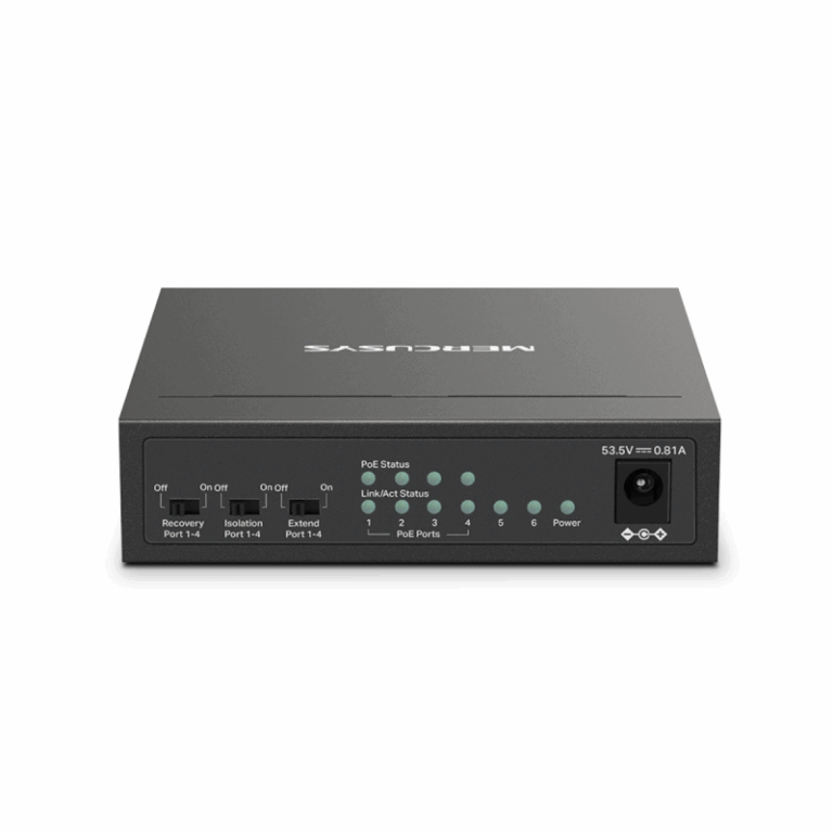 Switch De Bureau Mercusys 6 Ports 10/100mbps Avec 4 Ports Poe+ - TL ...